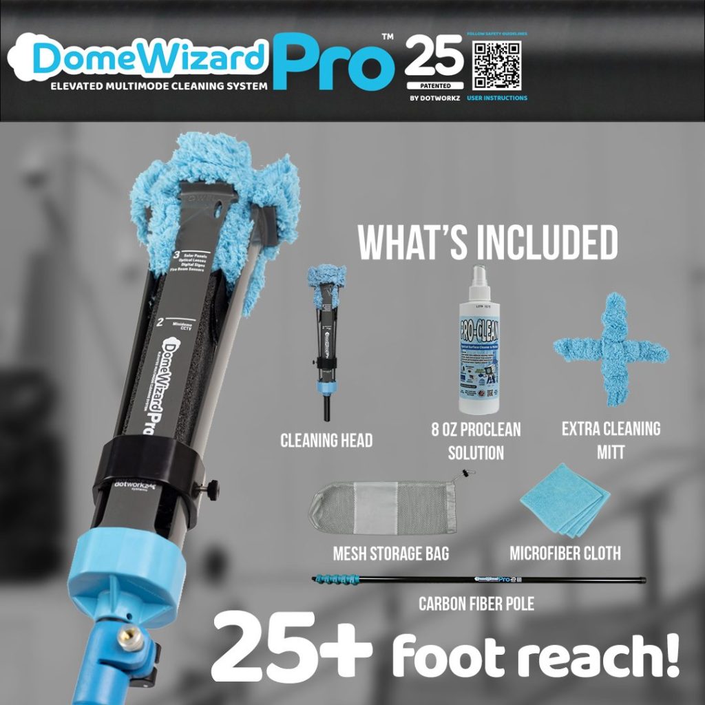DomeWizard Pro 25FT - PTZ/Static/Fixed Security Camera Cleaning Tool ...