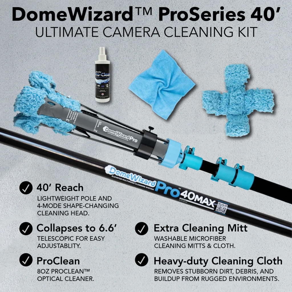 DomeWizard Pro 40FT - PTZ / Static / Fixed Security Camera Cleaning ...